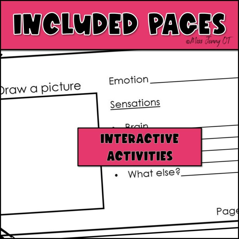 Interoception and Self Regulation Activity My Body Booklet | Made By ...