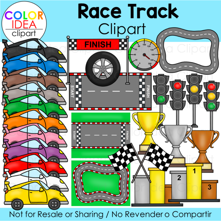 Race Track Clipart | Made By Teachers