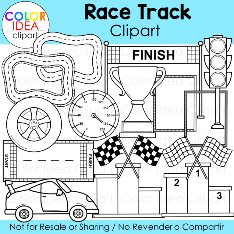 Race Track Clipart | Made By Teachers
