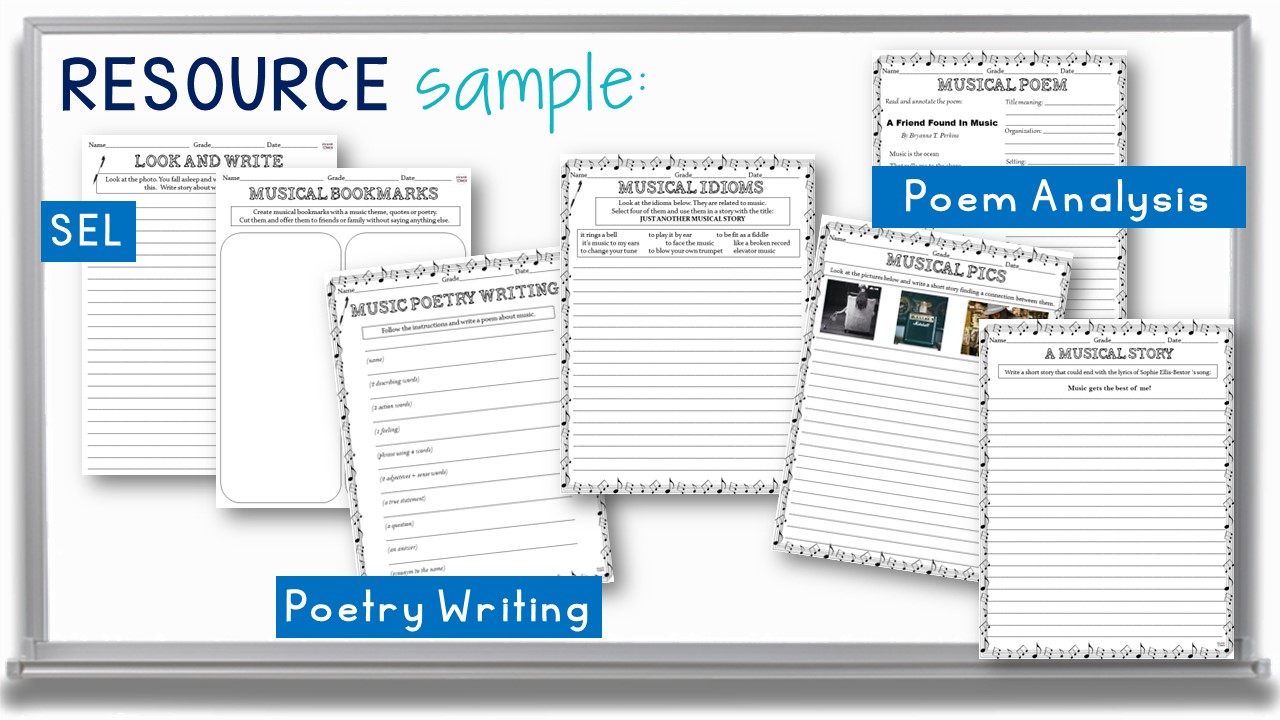 Music Activities - Emergency Sub Plans, Tasks, Crafts, Worksheets ...