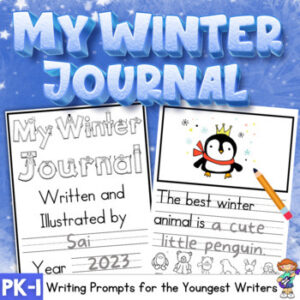 Winter Writing Journal with Prompts and Pictures for Young Writers ...