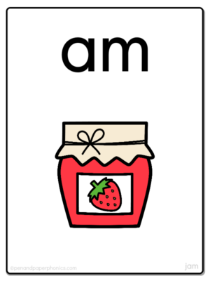 ALL, AN, AM Glued Sounds SOund and Reading Flashcards | Made By Teachers