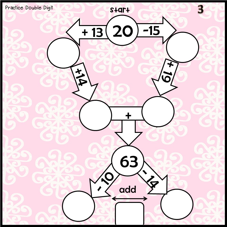 Winter | Math Maze Puzzles | Add & Subtract | 24 puzzles | Google ...