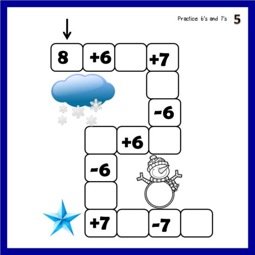Winter | Math Maze Puzzles | Add & Subtract | 24 puzzles | Google ...