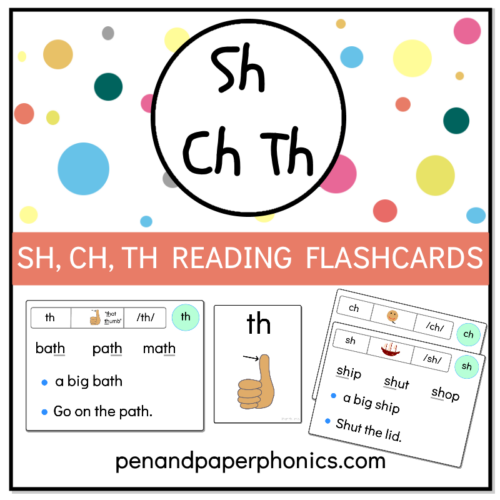 SH CH TH Sound and Reading Flashcards | Made By Teachers