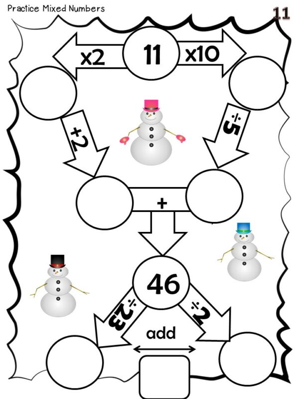 Winter Math Maze | Multiplication and Division | 20 Puzzles | 2-4th Gr ...