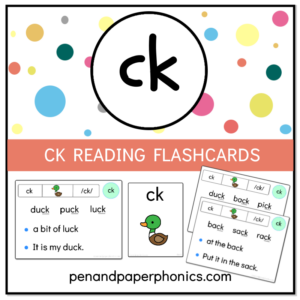 CK Sound and Reading Flashcards | Made By Teachers