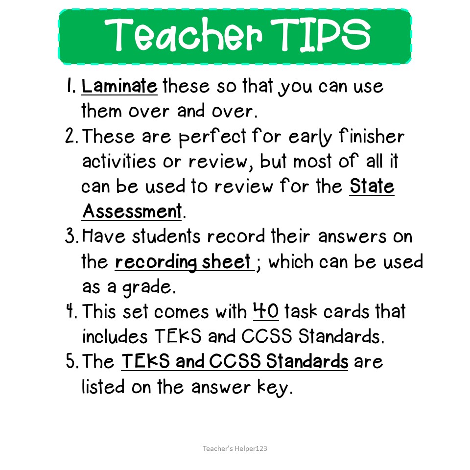 4th Grade Set #1 CCSS/TEKS Aligned FRACTIONS | 40 Task Cards | Digital ...