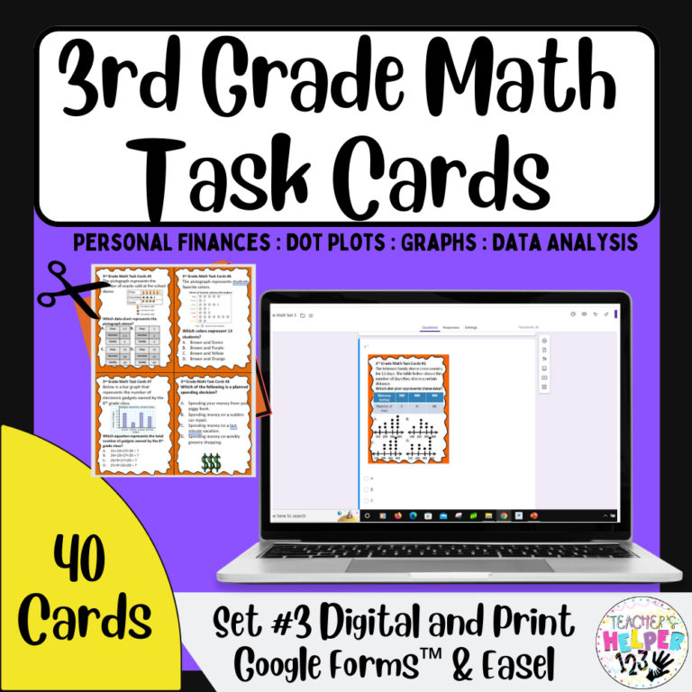 3rd Grade BUNDLE All Math Units | Virtual | Vocab | Anchor Charts ...
