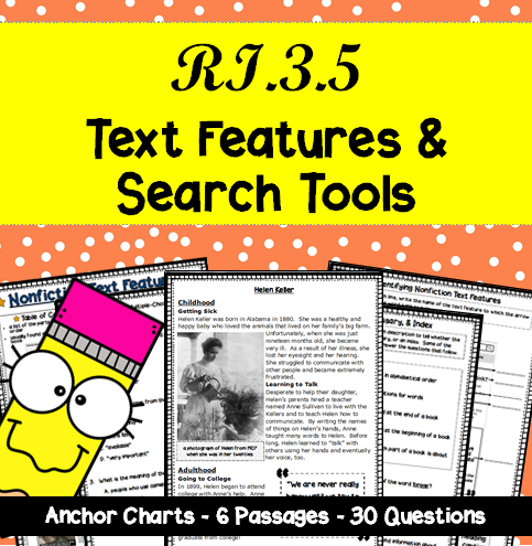 RI.3.5: Text Features and Search Tools | Made By Teachers