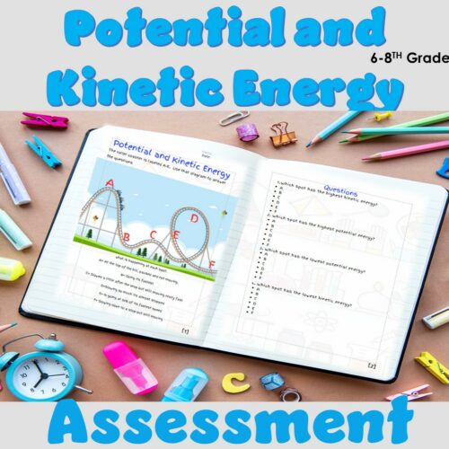 Potential and Kinetic Energy Assessment and/or Worksheet | Made By Teachers