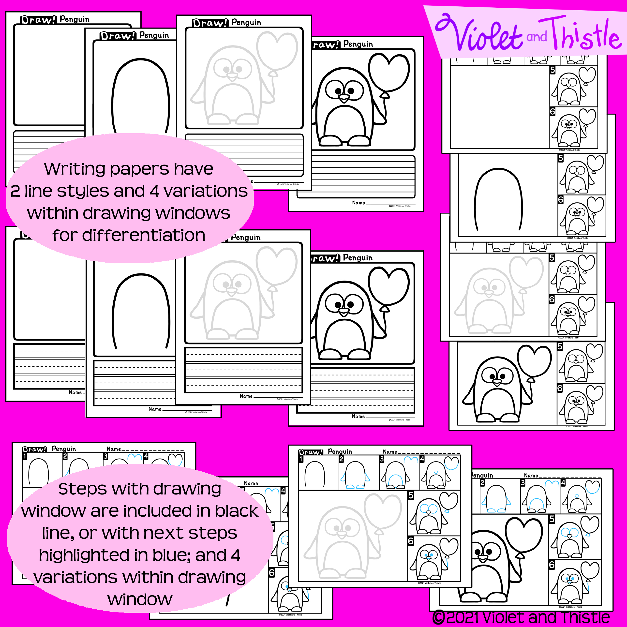 Directed Drawing Valentine Day Learn How to Draw Step by Step Guide ...