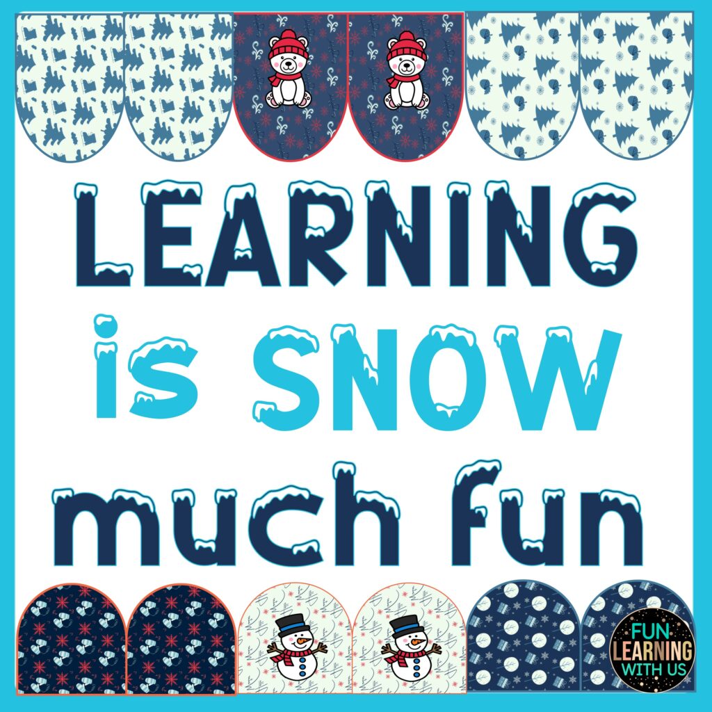 Winter Bulletin Board Décor | Winter is Snow Much Fun Décor | Made By ...