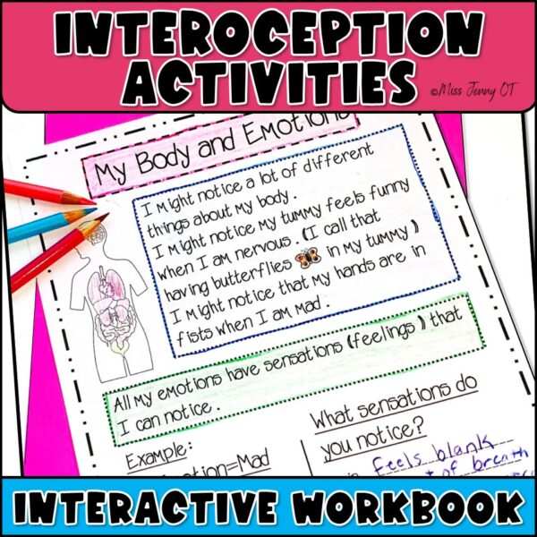 Interoception Self Regulation Activities Whole Body Workbook | Made By ...