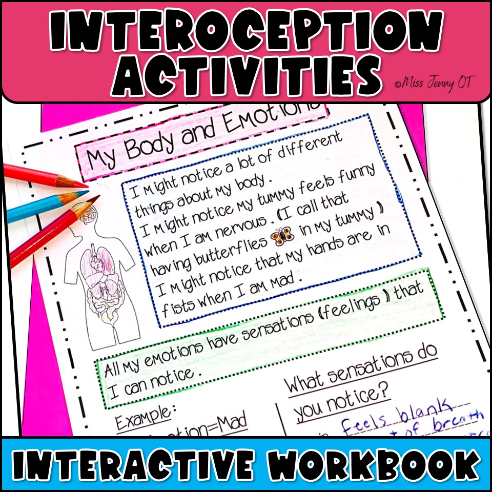 Interoception Self Regulation Activities Whole Body Workbook | Made By ...
