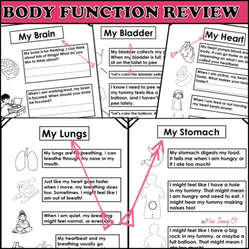 Interoception Self Regulation Activities Whole Body Workbook | Made By ...