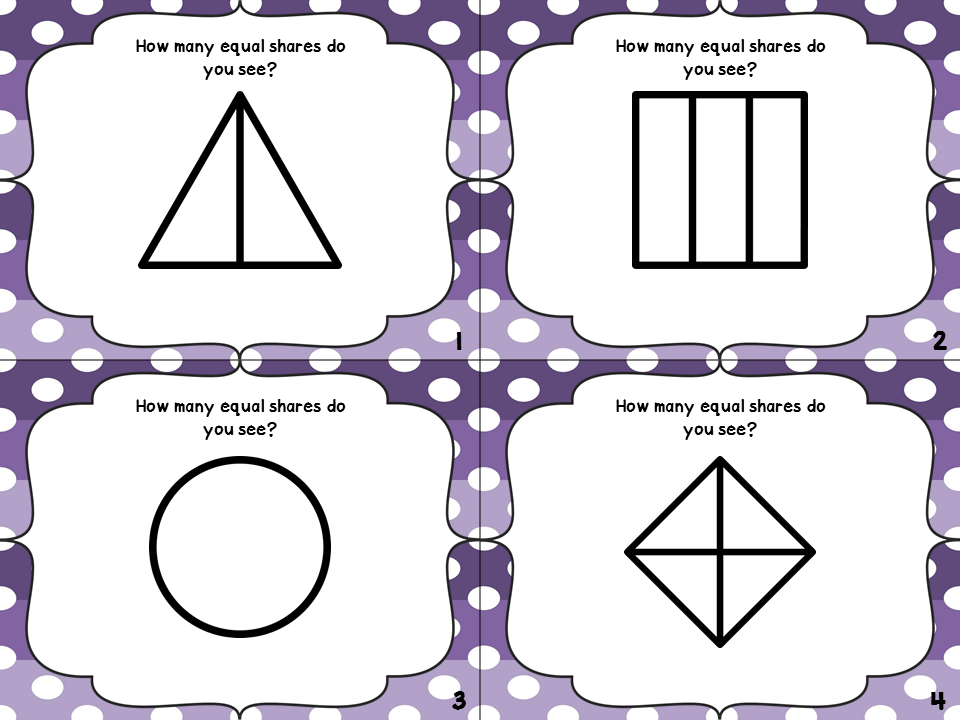 2.G.3 Task Cards Partitioning Shapes | Made By Teachers
