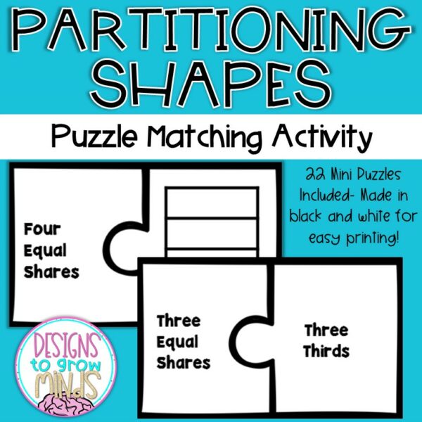 2.G.3 Partitioning Shapes Math Center Activity | Made By Teachers