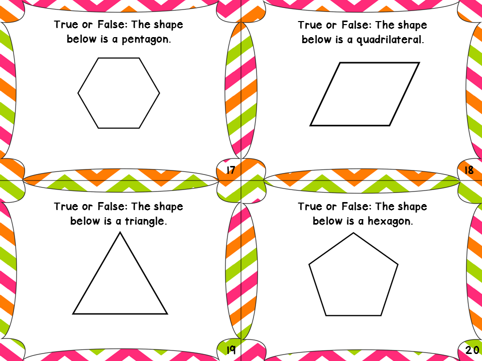 2.G.1 Task Cards Shapes and their Attributes | Made By Teachers