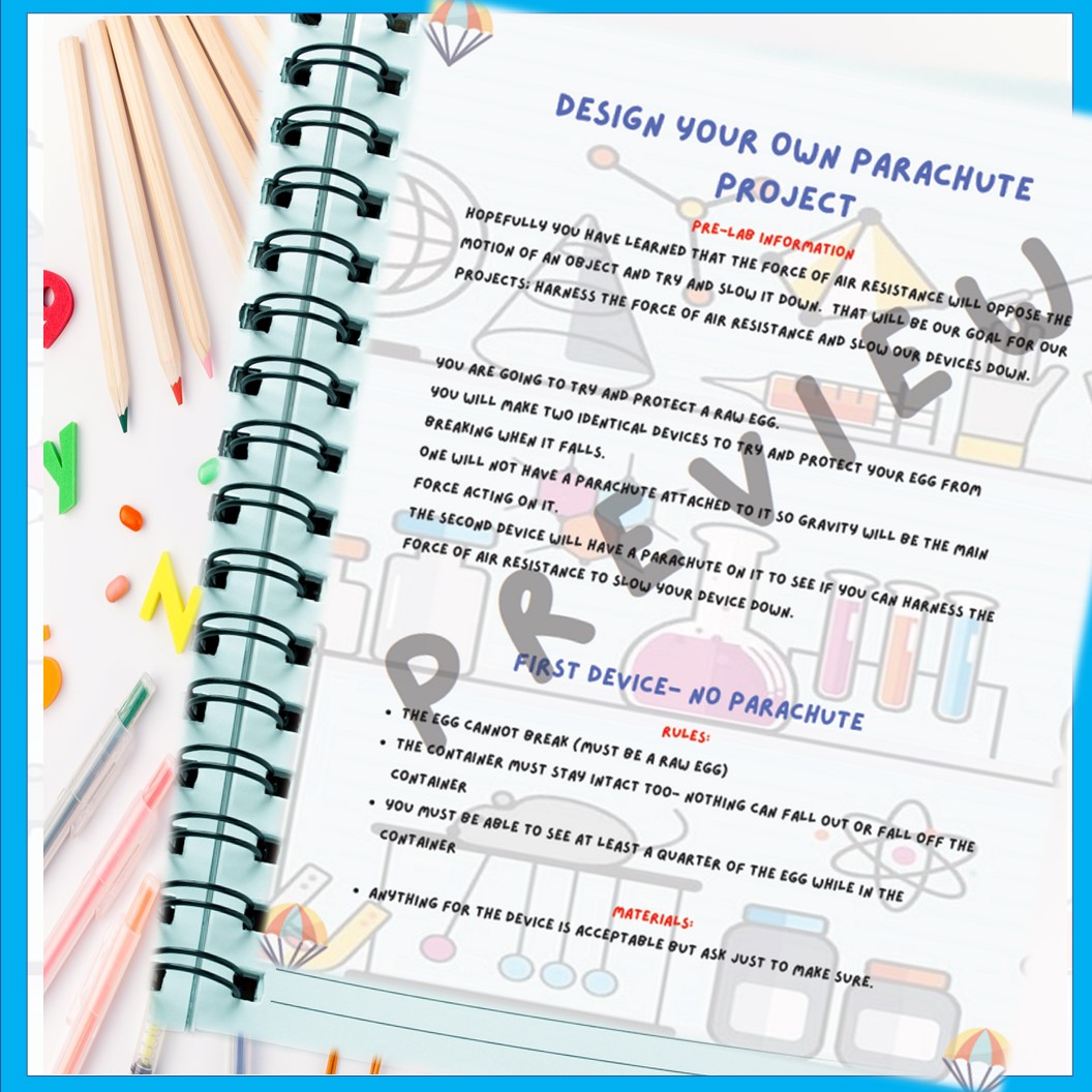 Gravity and Air Resistance Parachute Project | Made By Teachers