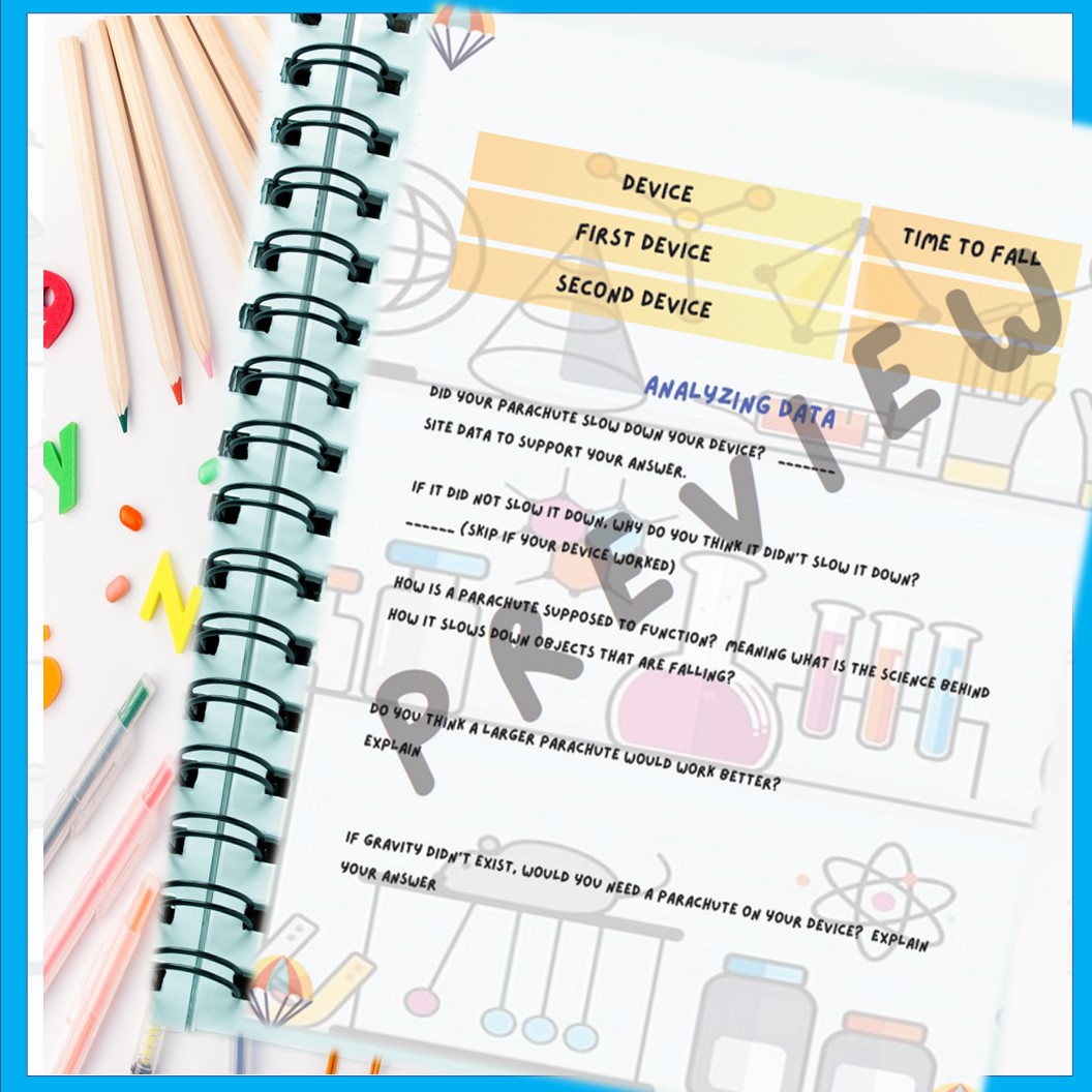 Gravity and Air Resistance Parachute Project | Made By Teachers