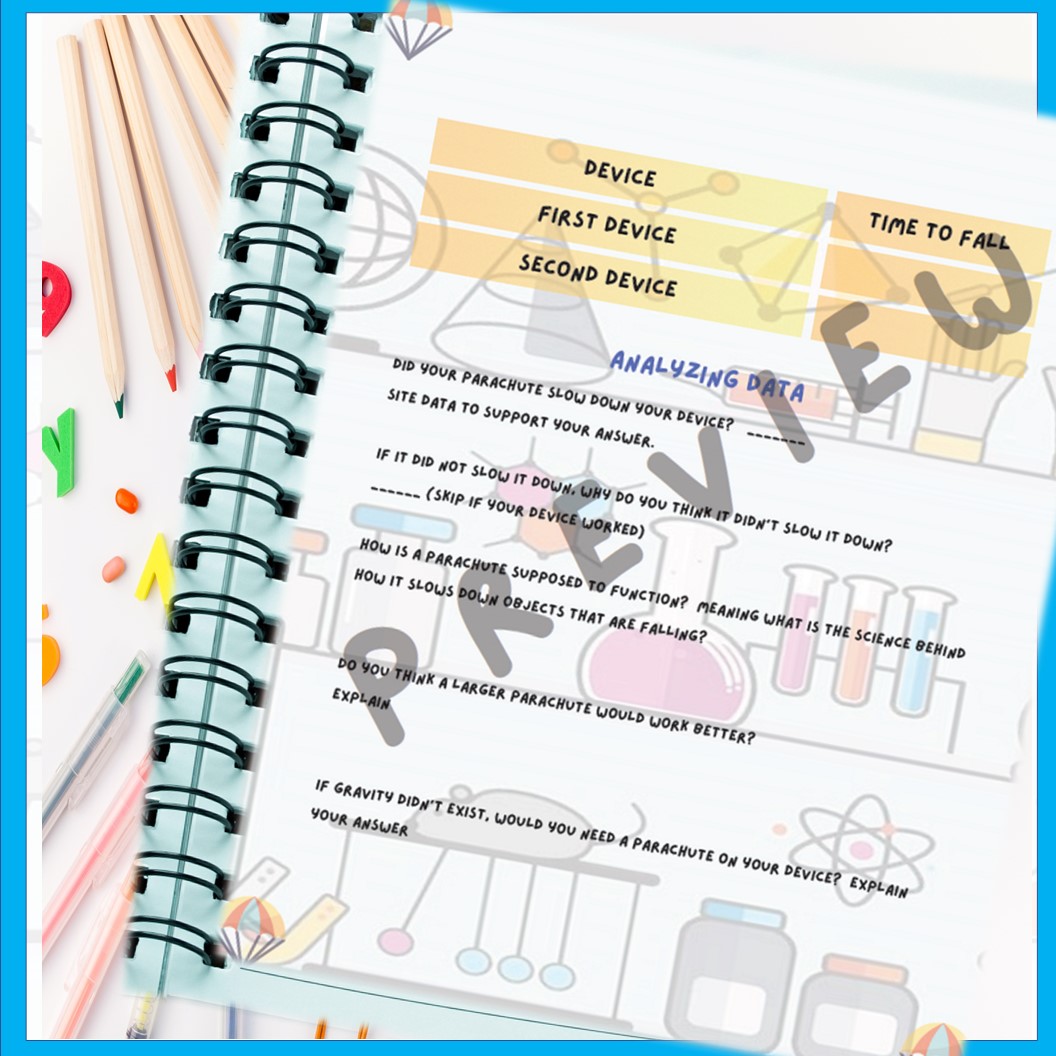 Gravity and Air Resistance Parachute Project | Made By Teachers