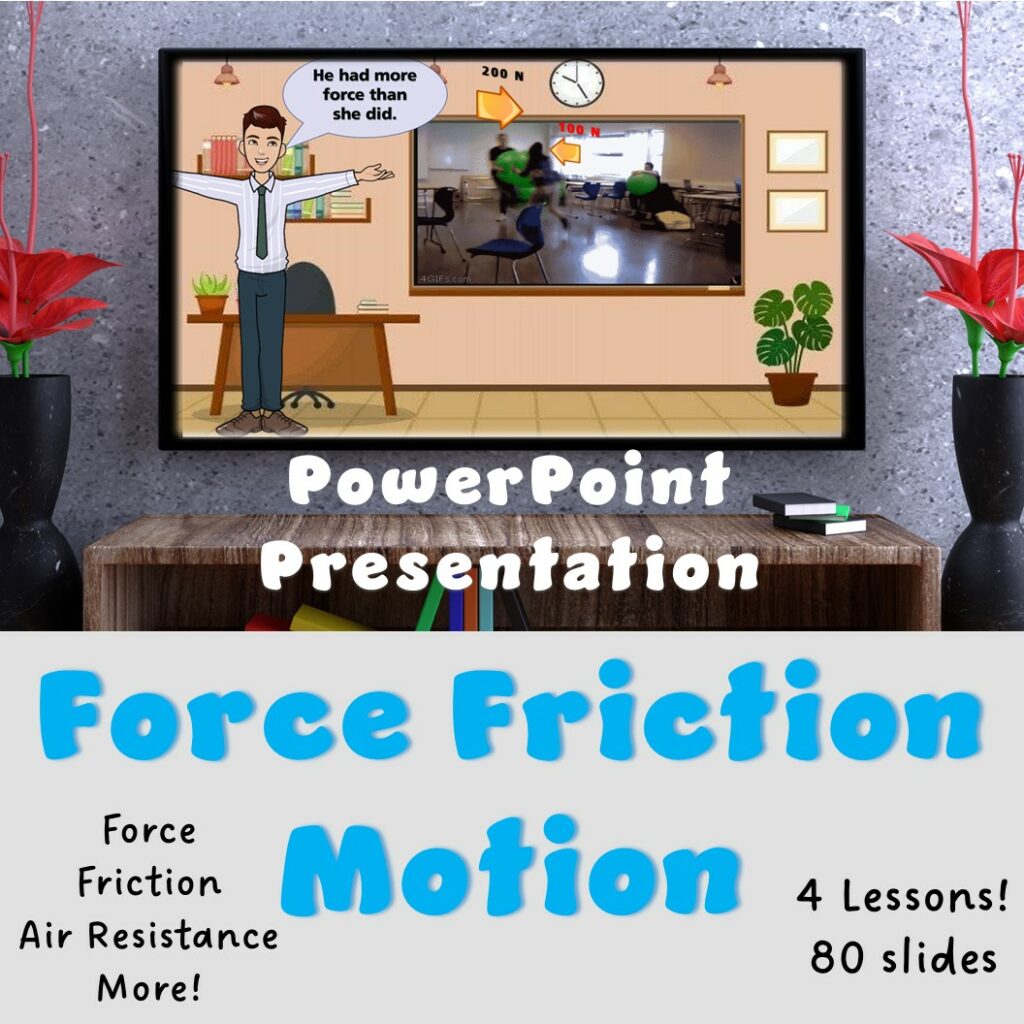 Force Friction Motion and More PowerPoint Presentation | Made By Teachers