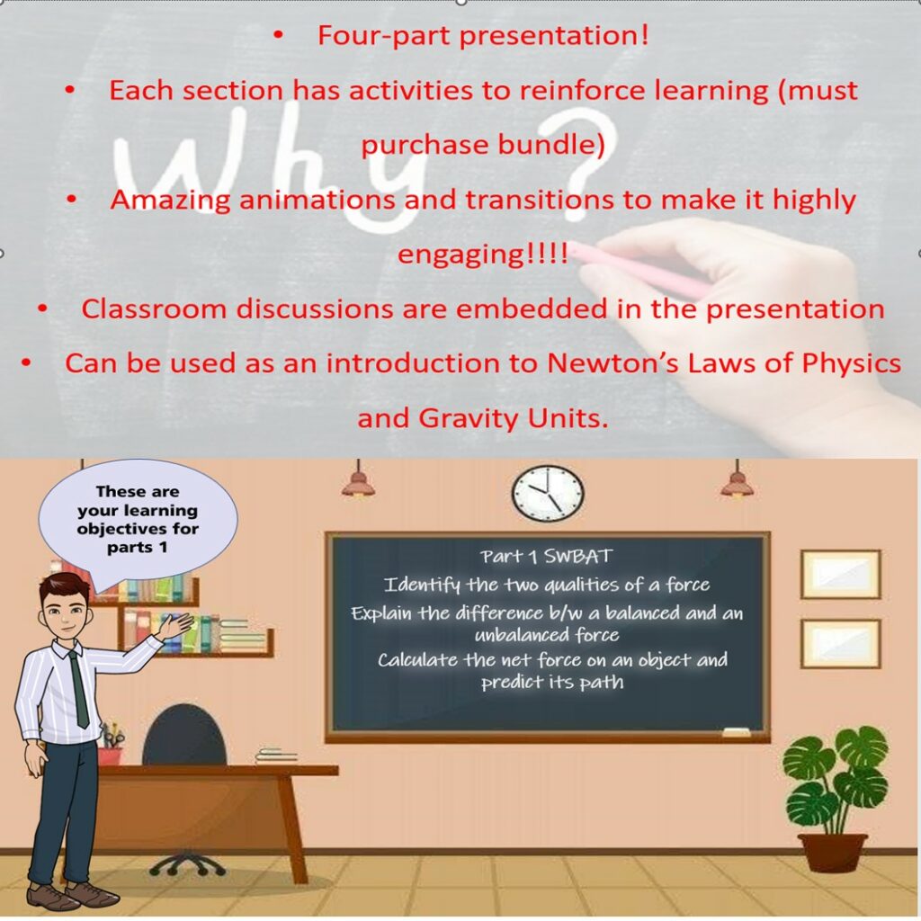 Force Friction Motion and More PowerPoint Presentation | Made By Teachers