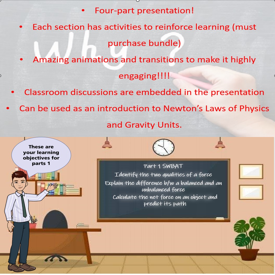 Force Friction Motion and More PowerPoint Presentation | Made By Teachers