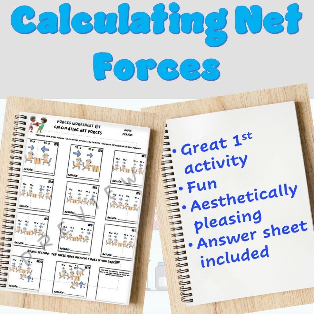Calculating Net Forces Worksheet Made By Teachers Calculating Net Forces Worksheet Made By Teachers