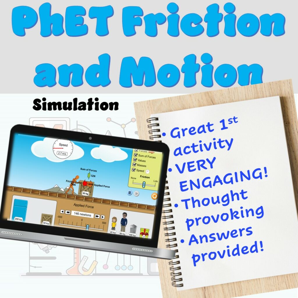 PHET Simulation Friction and Motion Interactive lab | Made By Teachers