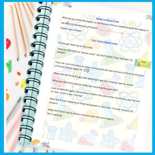 PHET Simulation Friction and Motion Interactive lab | Made By Teachers