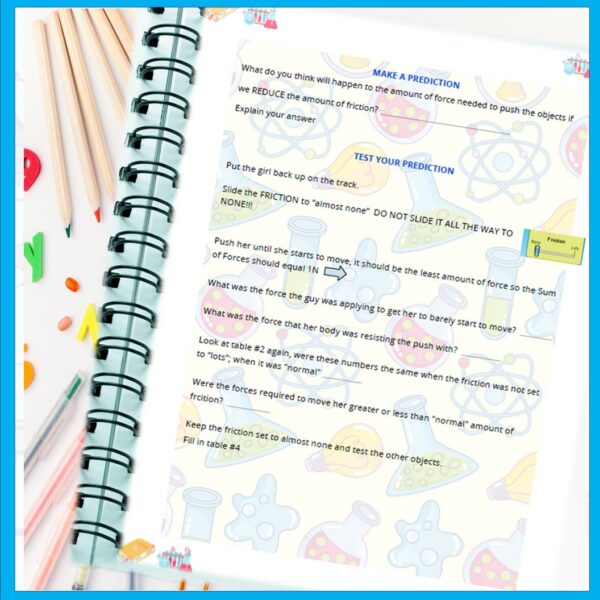 PHET Simulation Friction and Motion Interactive lab | Made By Teachers