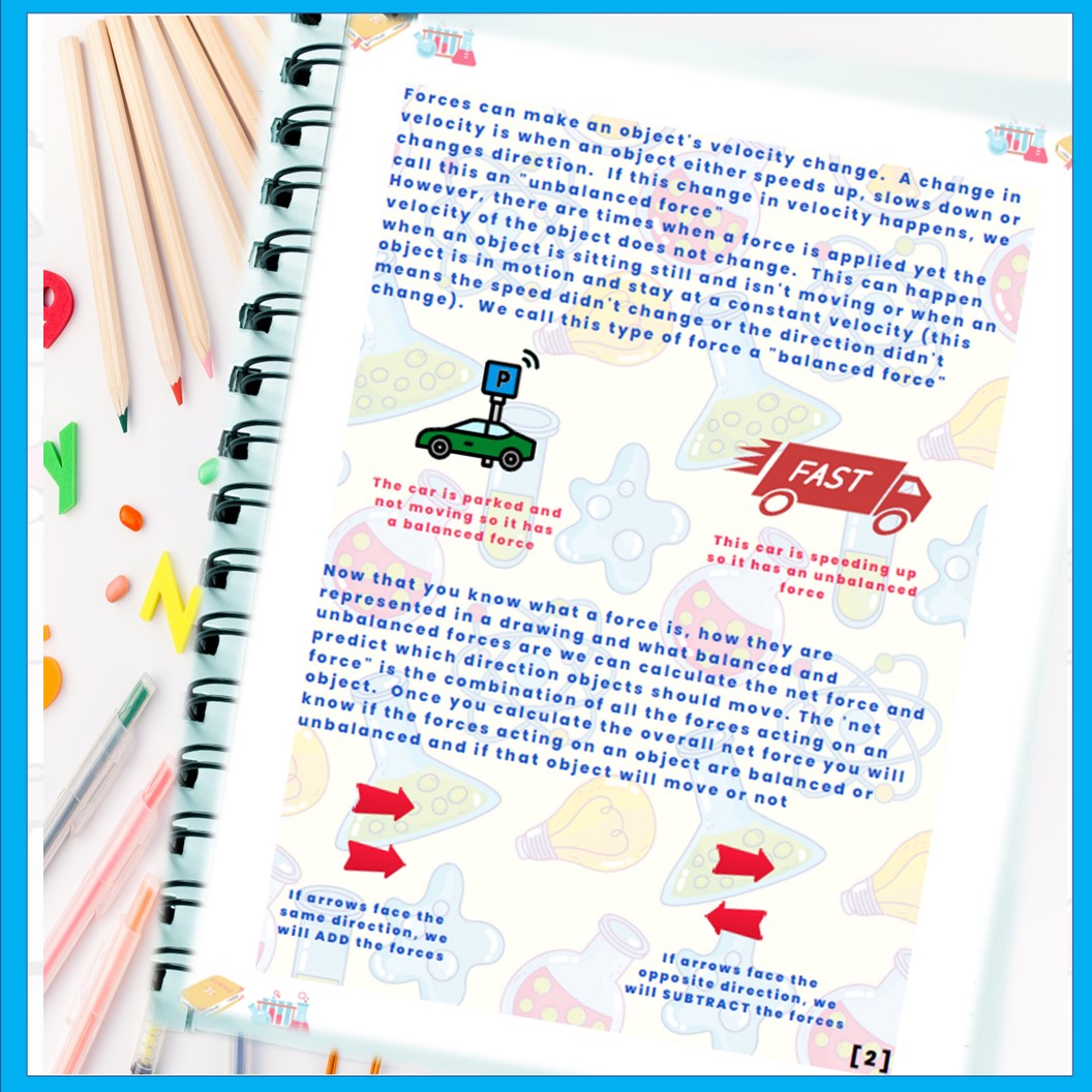 Force Motion Friction and More Reading Passage with Questions | Made By ...