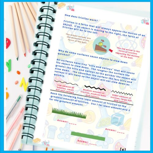 Force Motion Friction and More Reading Passage with Questions - Made By ...