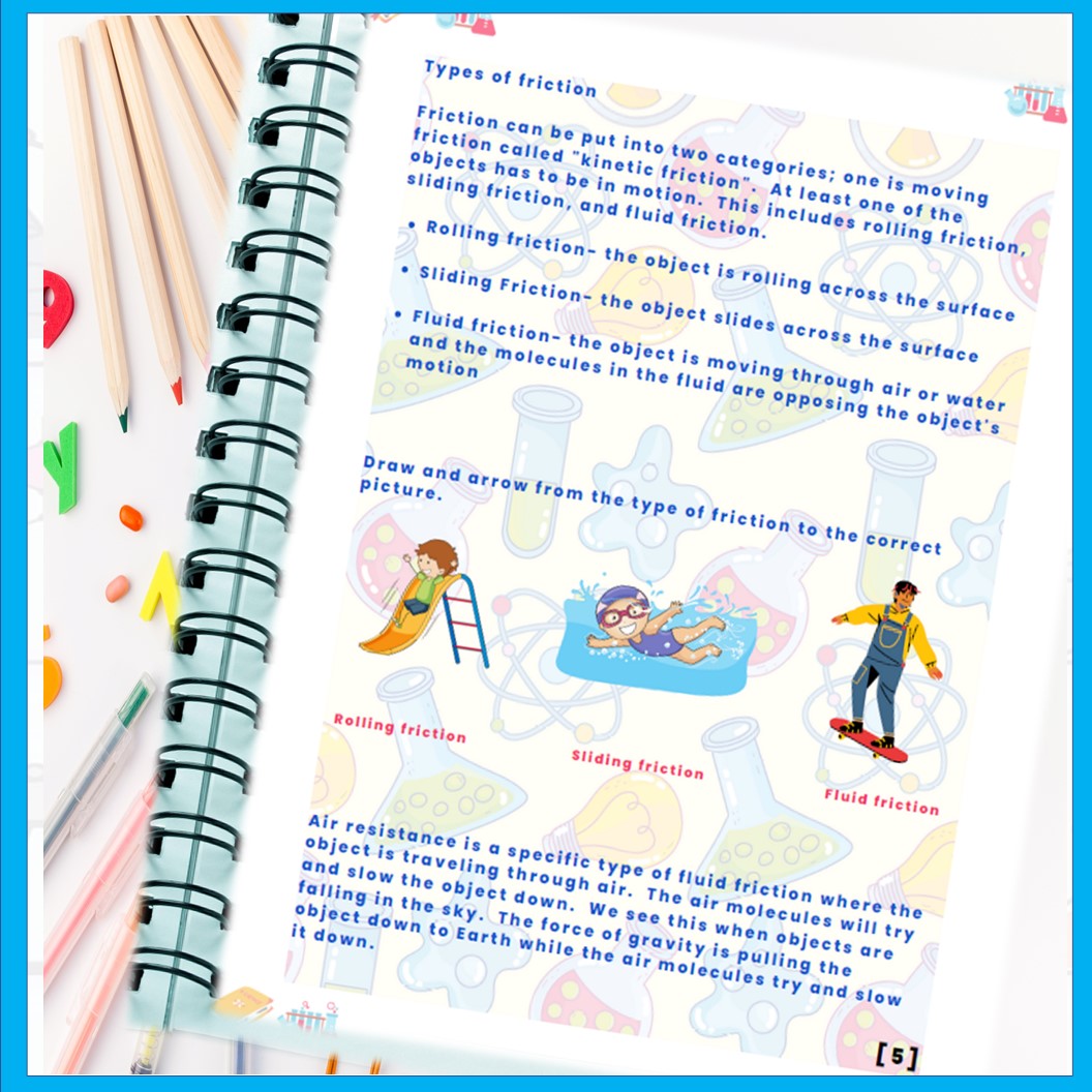 Force Motion Friction and More Reading Passage with Questions | Made By ...