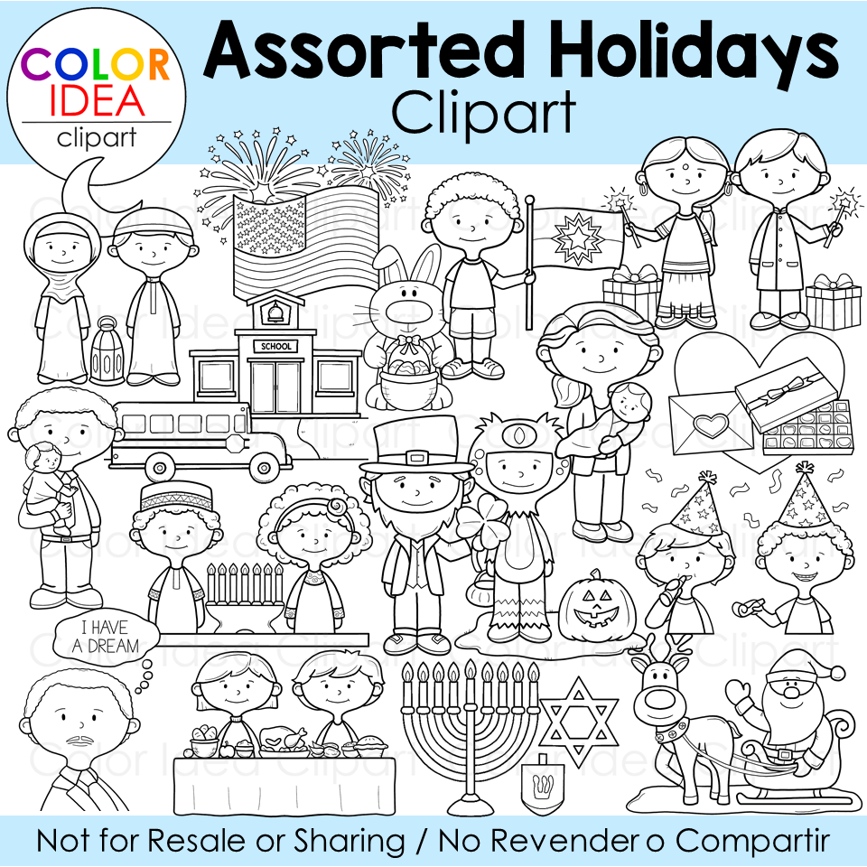 Assorted Holidays Clipart | Made By Teachers