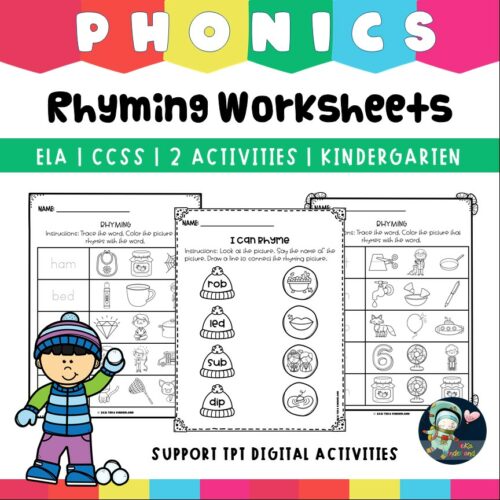 Winter Rhyming Words Worksheets | Made By Teachers