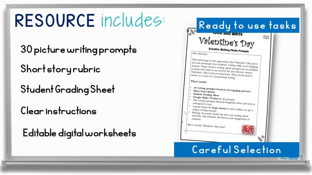 Valentine's Day Picture Prompts - Narrative Writing Activity | Made By ...