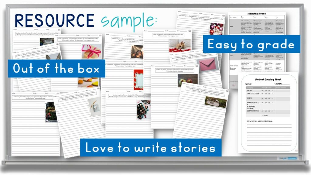 Valentine's Day Picture Prompts - Narrative Writing Activity - Made By ...