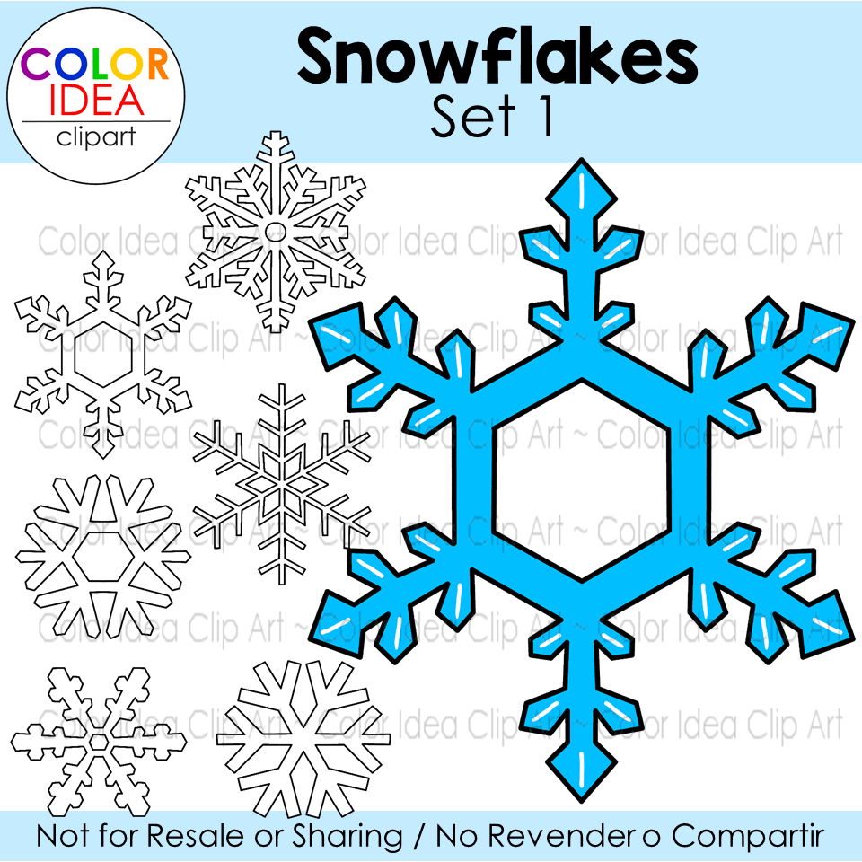 Snowflakes - Set 1 | Made By Teachers