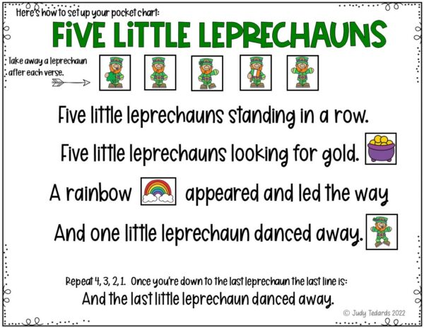 Five Little Leprechauns {Pocket Chart Poem} | Made By Teachers