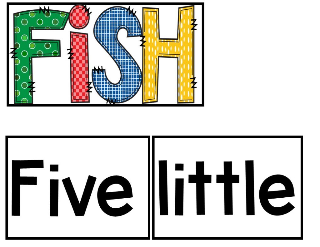 Five Little Fish {Pocket Chart Poem with Student Books} | Made By Teachers