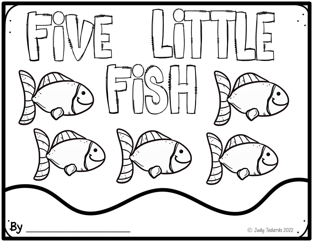 Five Little Fish {Pocket Chart Poem with Student Books} | Made By Teachers