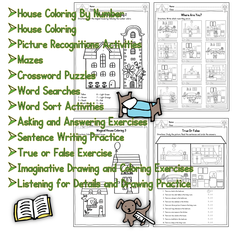 House | Home No-Prep Worksheets | Made By Teachers