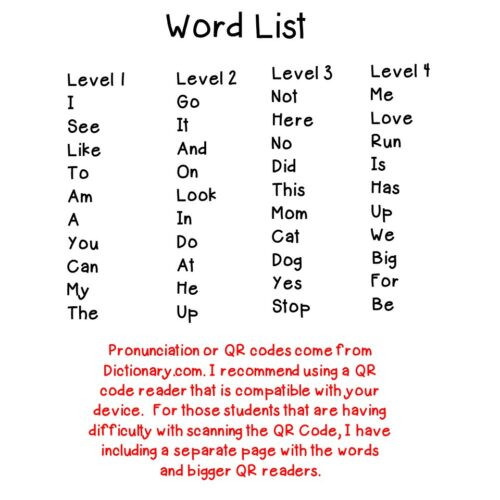 Kindergarten Sight Word Centers/ Activities | Low Prep | QR code ...