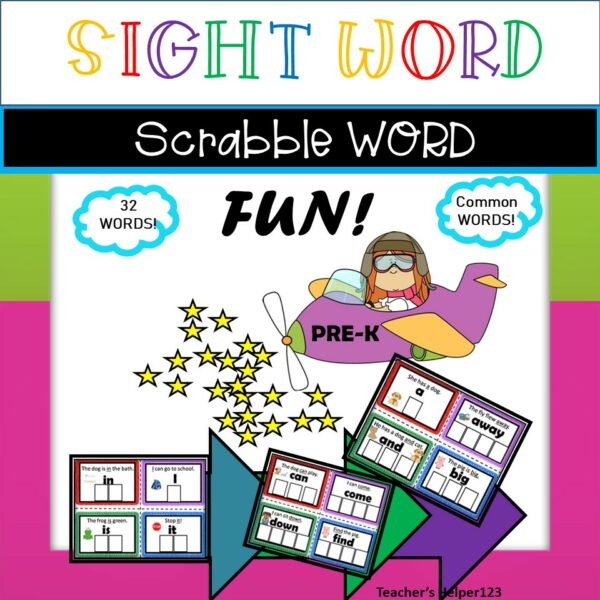 Pre-K Sight Word Centers/ Activities | Low Prep | Scrabble! | Made By ...