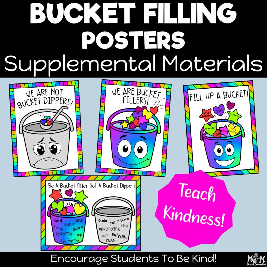 Bucket Filling & Dipping Posters To Teach Kindness & Correct Mean ...