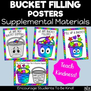 Bucket Filling & Dipping Posters To Teach Kindness & Correct Mean ...