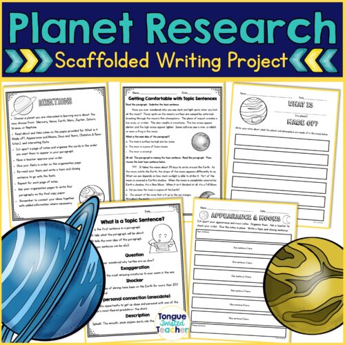 Planet Research Project Report with Graphic Organizer - Made By Teachers